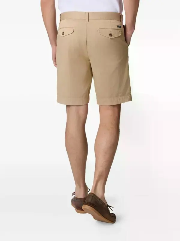 Brooks Brothers Stretch Cotton Bermuda Shorts - Neutrals