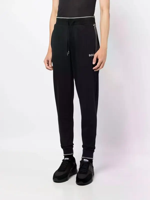 BOSS Logo-embroidery Cotton Track Pants