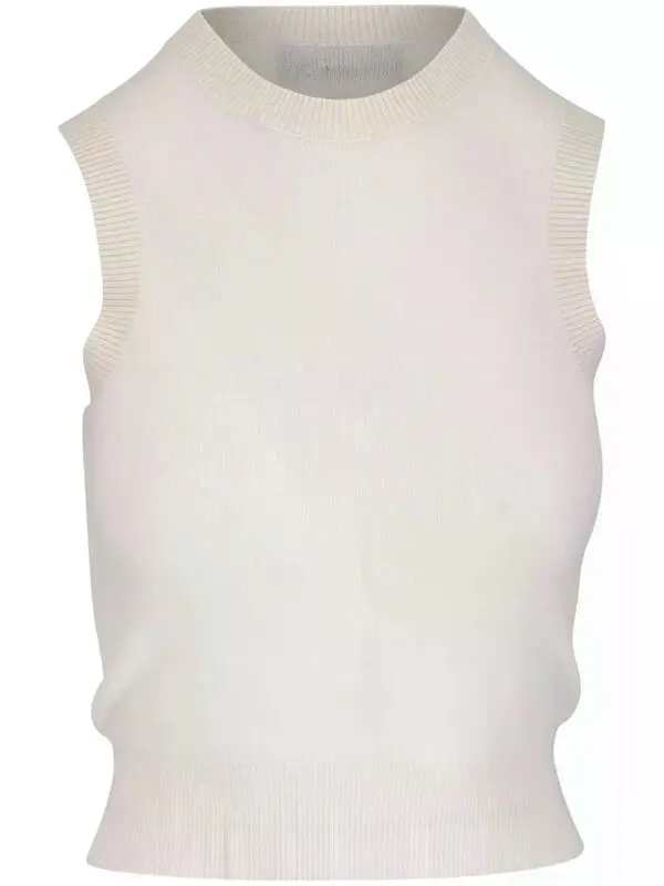 NILI LOTAN Crew Neck Vest - White