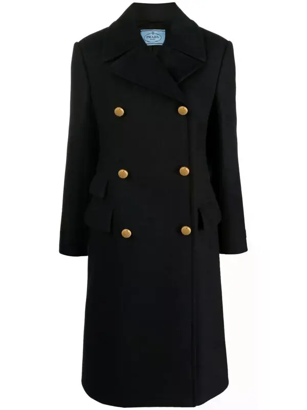 Prada Virgin Wool Double-breasted Coat