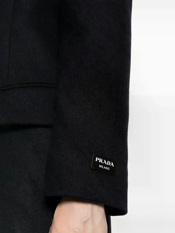 Prada Virgin Wool Double-breasted Coat