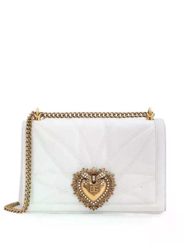 Dolce & Gabbana Large Devotion Shoulder Bag - White