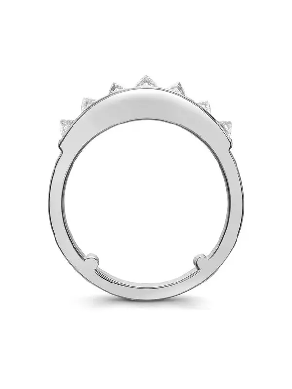 PRAGNELL 18kt White Gold Diamond Band Ring - Silver