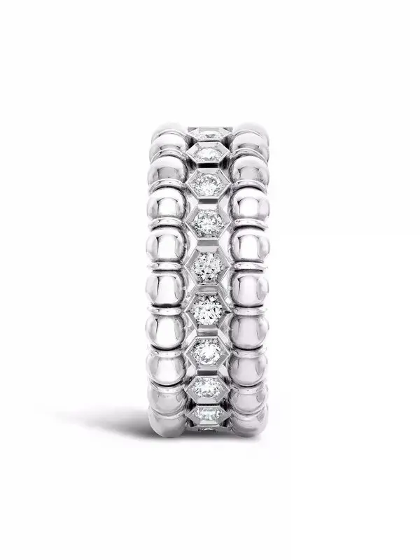 PRAGNELL 18kt White Gold Diamond Expandable Ring - Silver