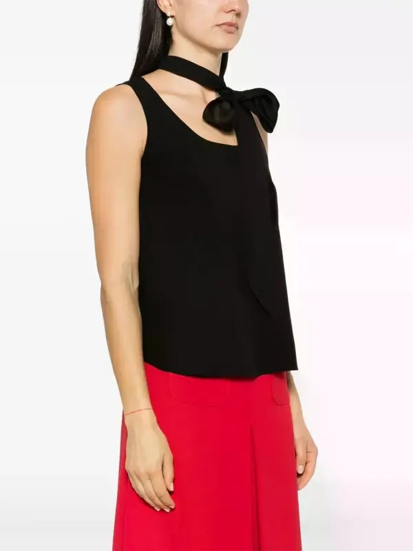 Moschino Sleeveless Blouse With Pussy-bow Detail