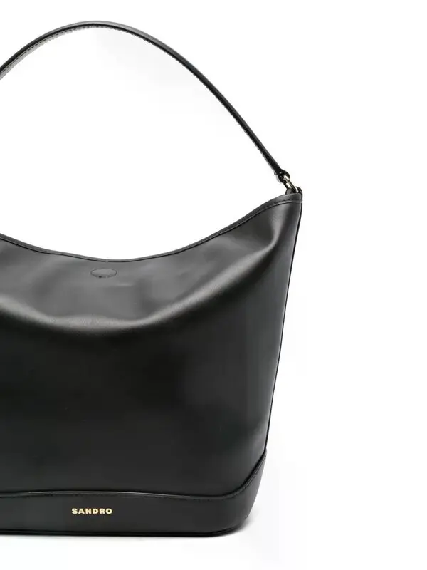 Sandro Tangoso Bucket Bag - Black