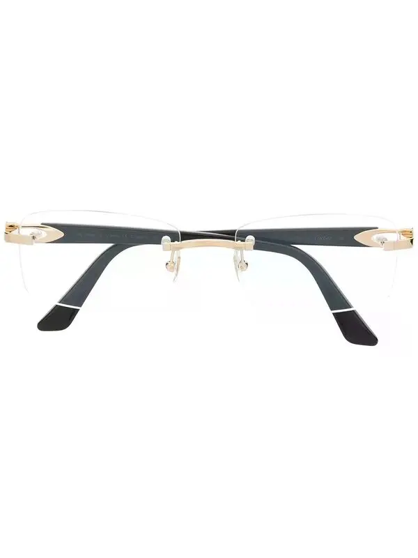 Cartier Rimless Rectangle-frame Glasses