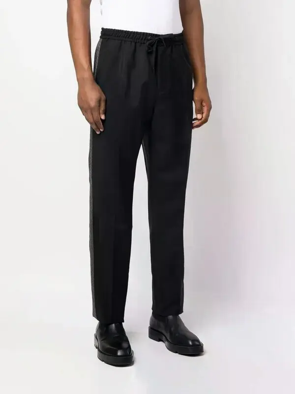 Versace Side Stripe Straight-leg Trousers