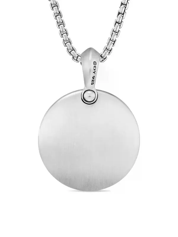 David Yurman Sterling Wolf Diamond Amulet