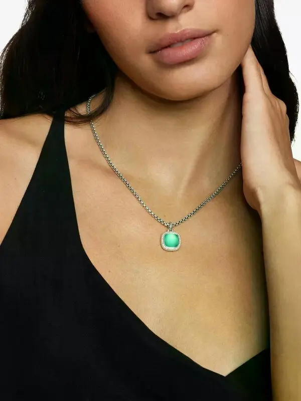 David Yurman Sterling Albion Diamond Pendant