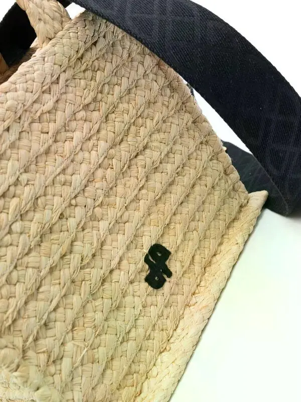 PATOU Small Jp Raffia Tote Bag