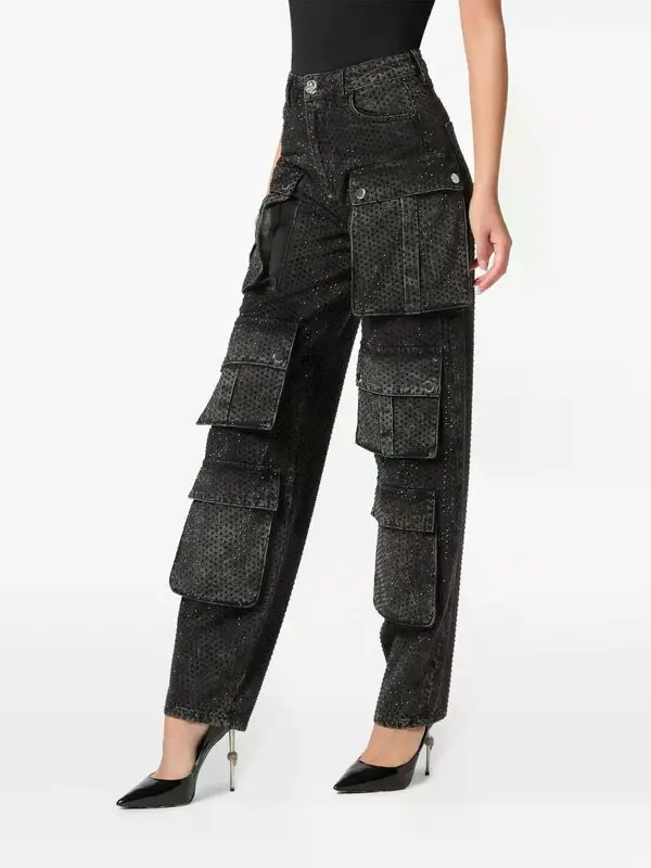Philipp Plein Embellished Cargo Jeans