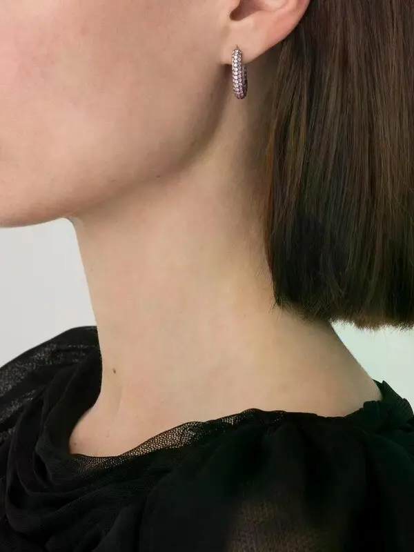 SELIM MOUZANNAR Link Sapphire Earrings - Silver