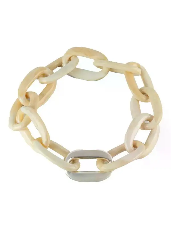 PARTS OF FOUR Massive Link Infinity Chain Necklace - Neutrals
