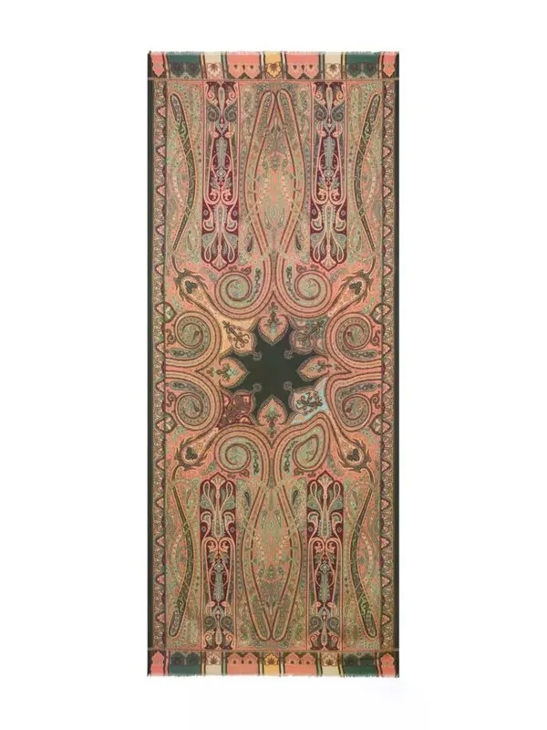 Etro Paisley-print Frayed Scarf