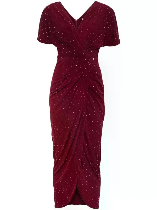 NISSA Crystal-embellished Maxi Dress