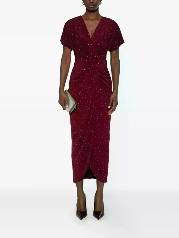 NISSA Crystal-embellished Maxi Dress