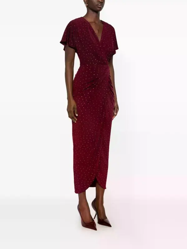 NISSA Crystal-embellished Maxi Dress