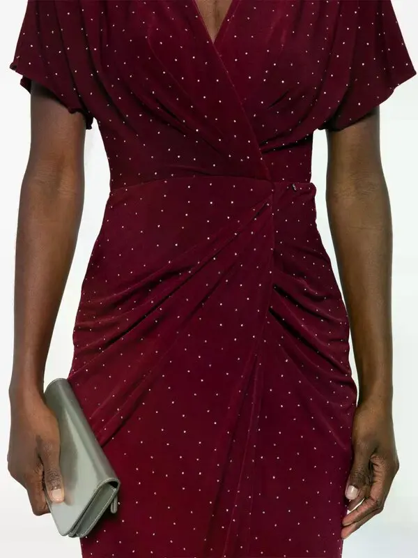 NISSA Crystal-embellished Maxi Dress