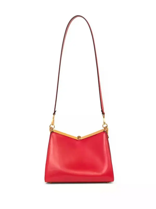 Etro Medium Vela Leather Shoulder Bag - Red