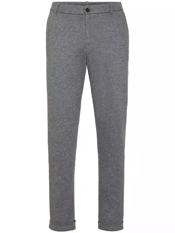 BILLIONAIRE Wool-silk Blend Trousers - Grey