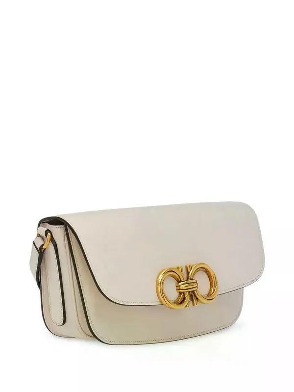 FERRAGAMO Trapezio Leather Shoulder Bag