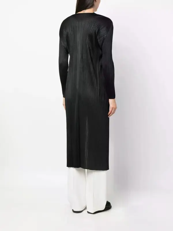 Issey Miyake Plissé Single-breasted Coat