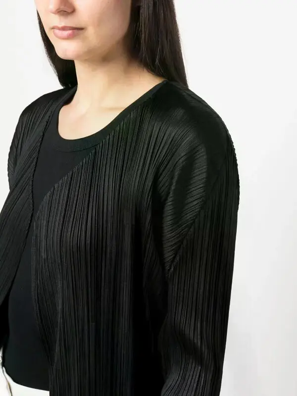 Issey Miyake Plissé Single-breasted Coat