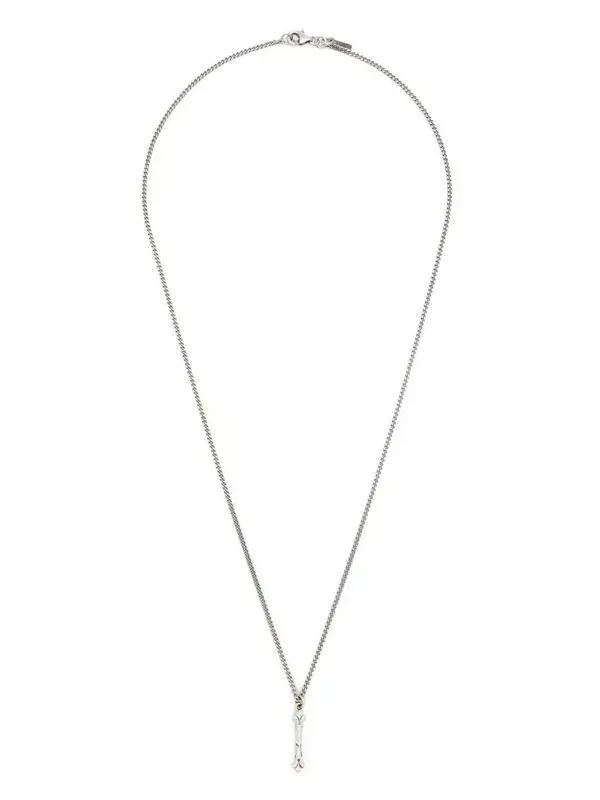 Emanuele Bicocchi Sterling Alphabet Pendant Necklace - Silver