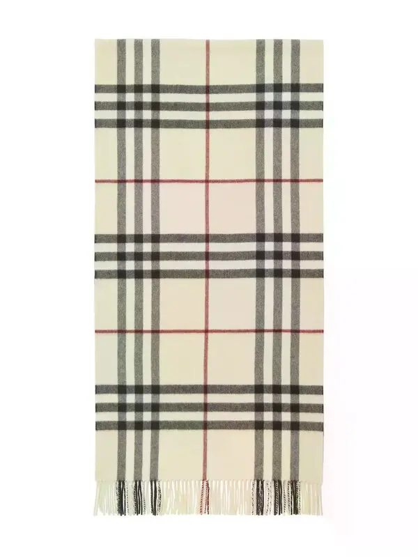 Burberry Check-pattern Cashmere Scarf - Neutrals