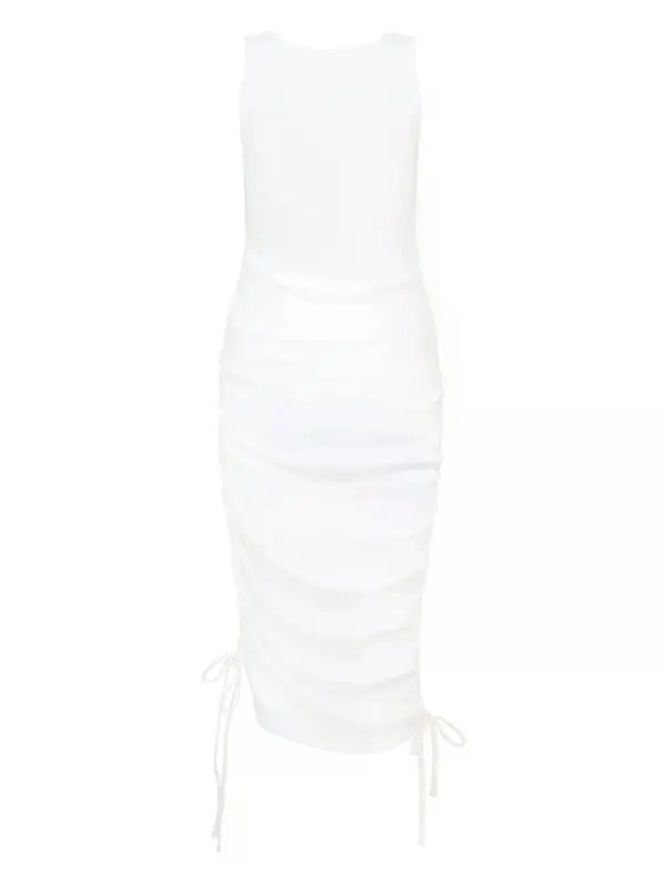 LET'S SWIM Ruched Detail Midi Dress