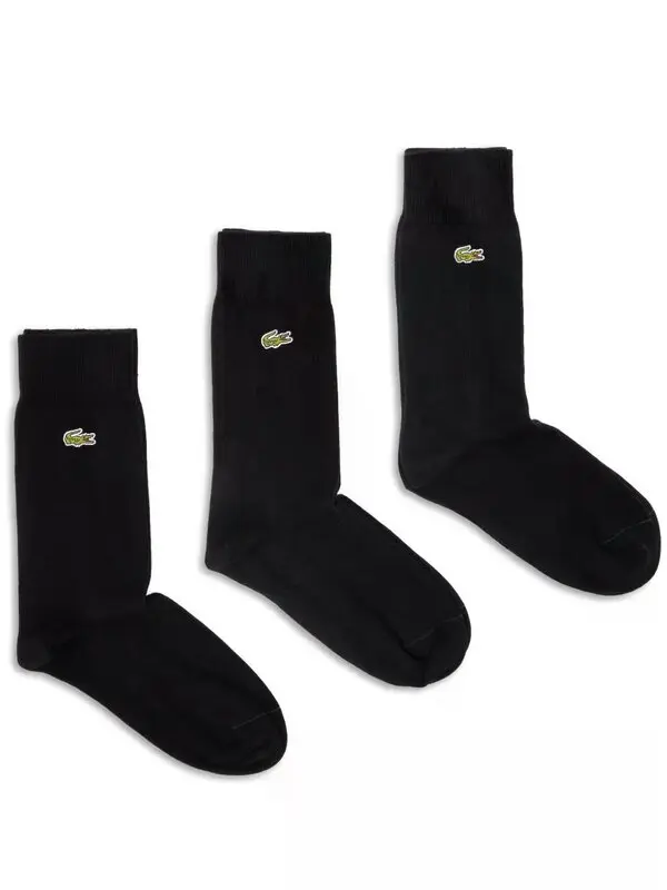 Lacoste Embroidered Logo Crew Socks