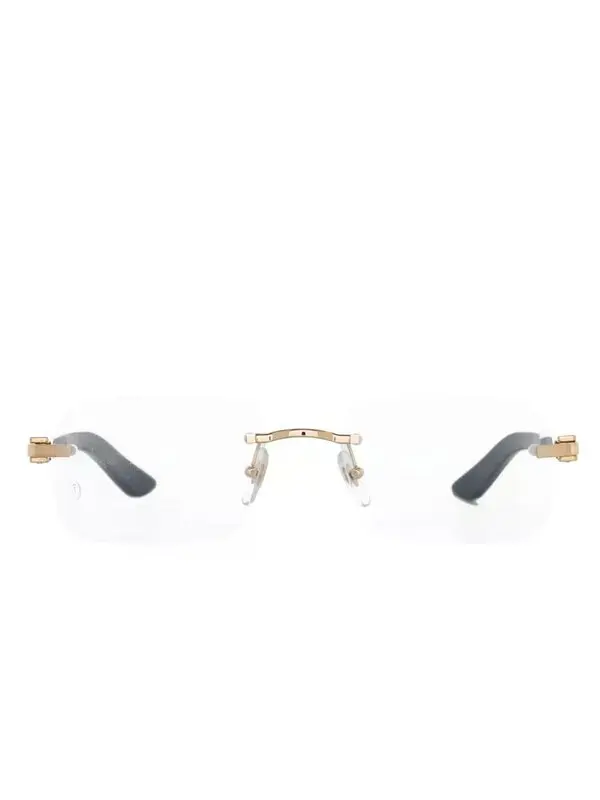 Cartier Rectangle Frame Glasses - Black