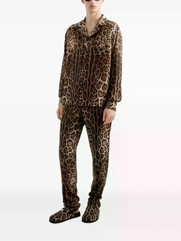 Dolce & Gabbana Leopard-print Lounge Pants