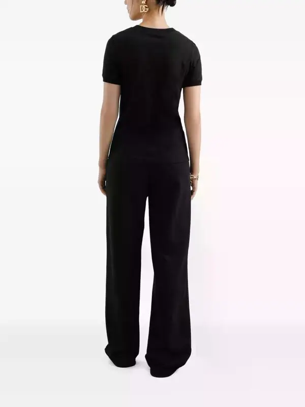 Dolce & Gabbana Dg Logo-embroidered Jersey T-shirt