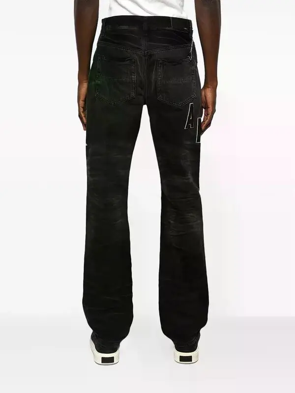 Amiri Distressed Logo Patch Jeans