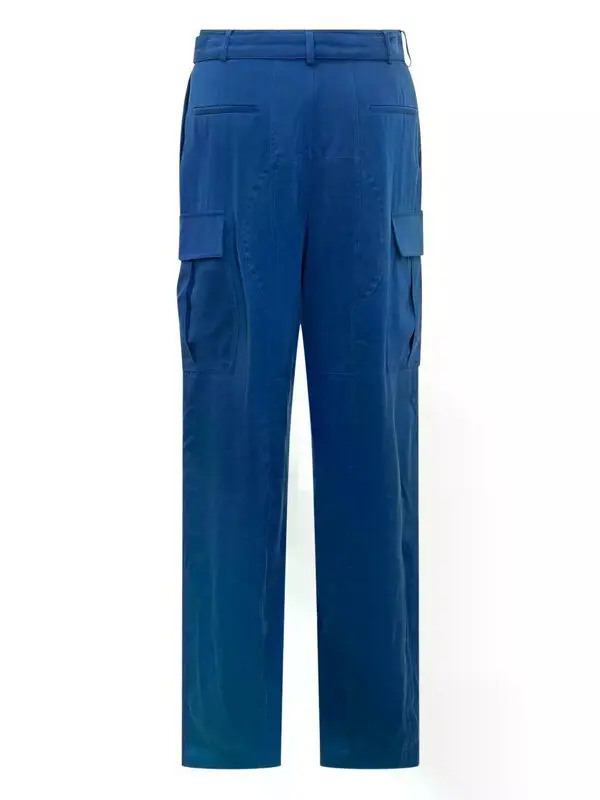 FERRAGAMO Lyocell Straight-leg Cargo Trousers