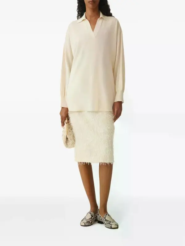 Fabiana Filippi Textured Midi Skirt - Neutrals