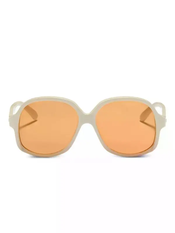 Valentino Garavani Oversize Frame Sunglasses - Neutrals