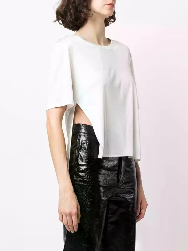 TOM FORD Silk T-shirt With Side Slits