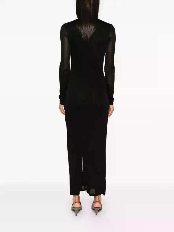 TOTEME Draped V-neck Maxi Dress