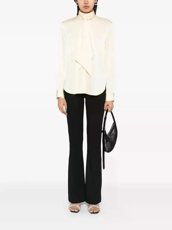Alex Perry Light Orange Self-tie Shirt - Neutrals