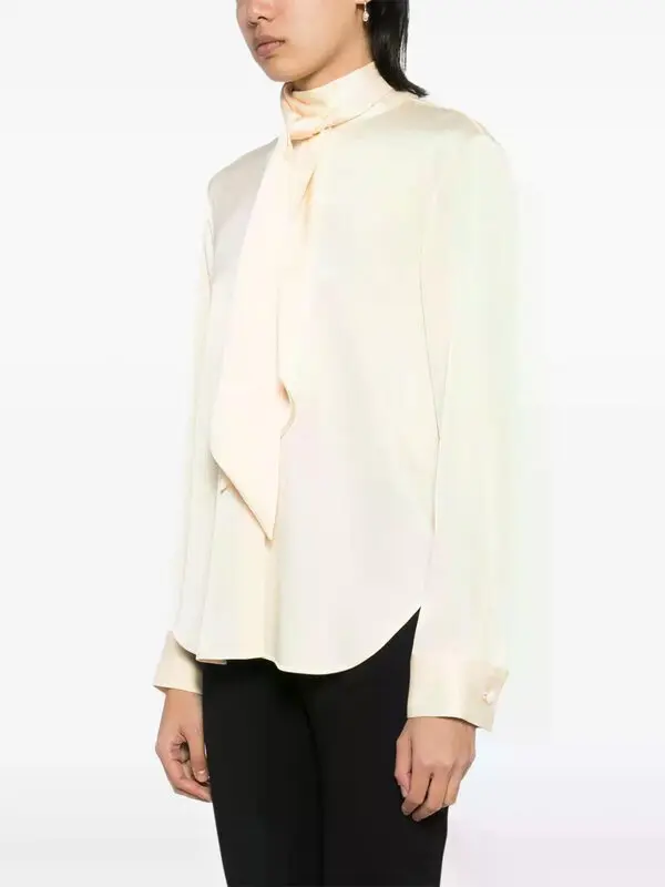 Alex Perry Light Orange Self-tie Shirt - Neutrals