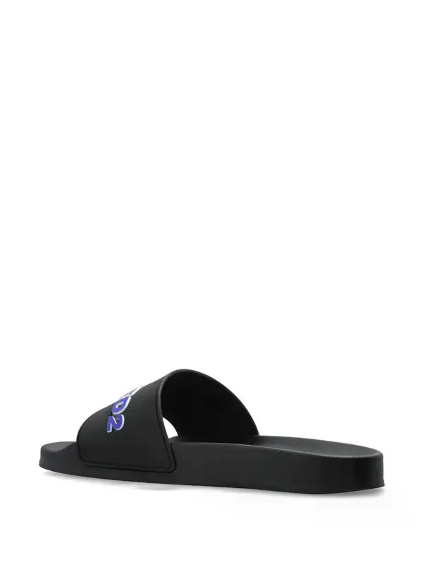 Dsquared2 Logo Pool Slides - Black