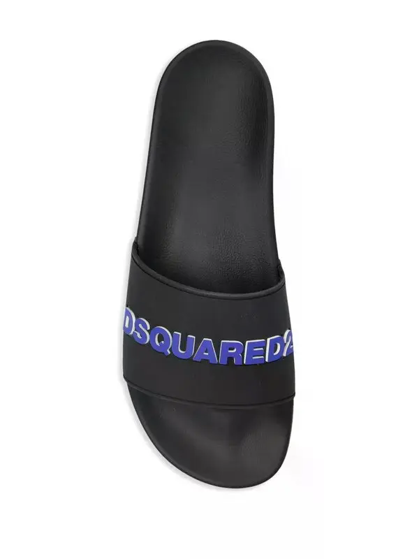 Dsquared2 Logo Pool Slides - Black