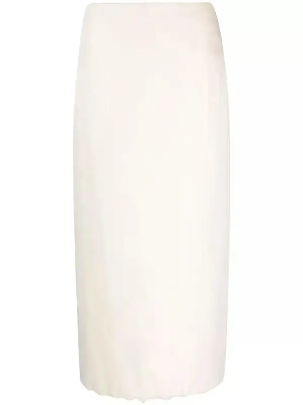 BLANCA VITA Galtonia Pencil Midi Skirt - Neutrals