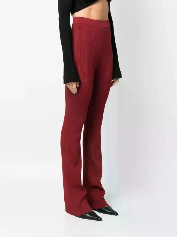 Patrizia Pepe Ribbed Bootcut Trousers