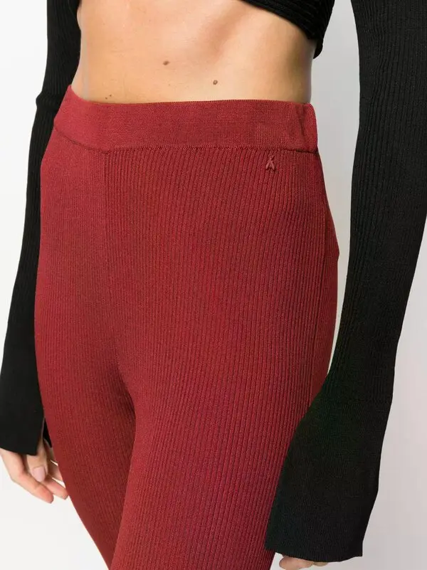 Patrizia Pepe Ribbed Bootcut Trousers