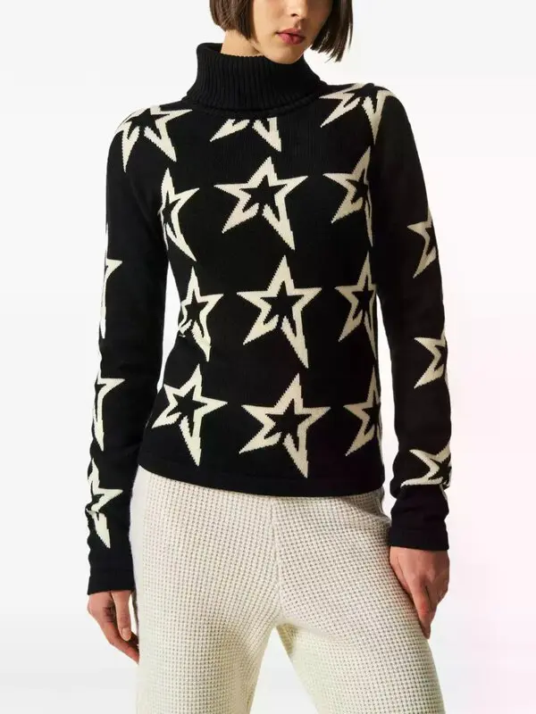 Perfect Moment Star Dust Knit Jumper - Black