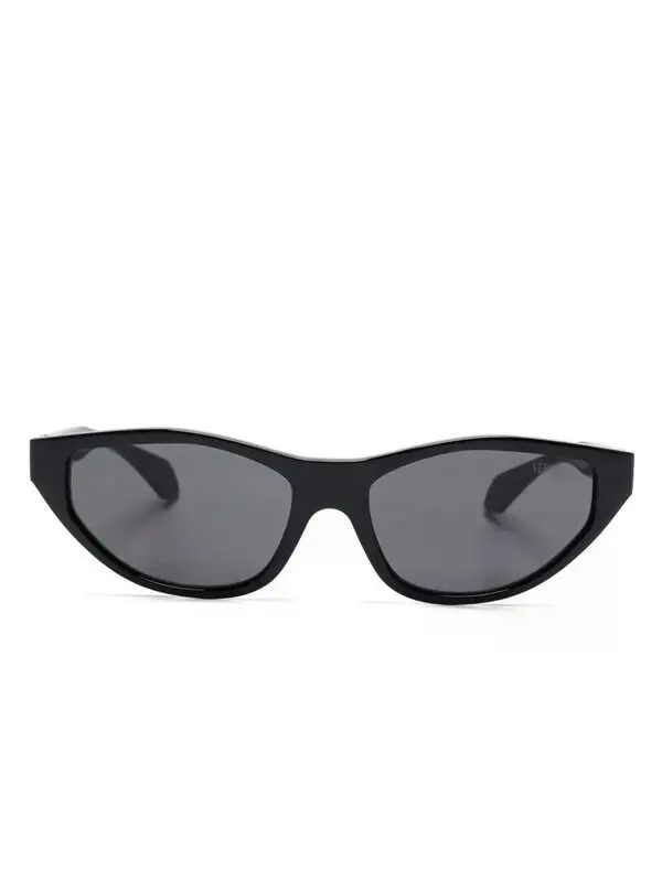 Versace Medusa-plaque Cat-eye Sunglasses - Black